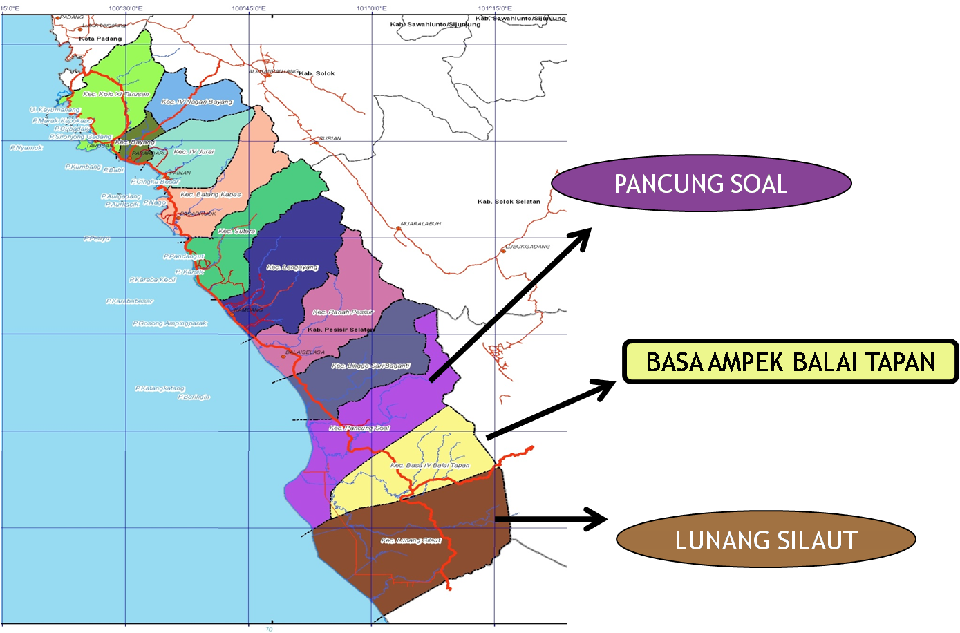 KABUPATEN PESISIR SELATAN MEMBENTUK 3 KECAMATAN BARU