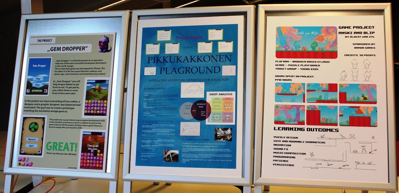 This spring we decided that the students can make the project reports in