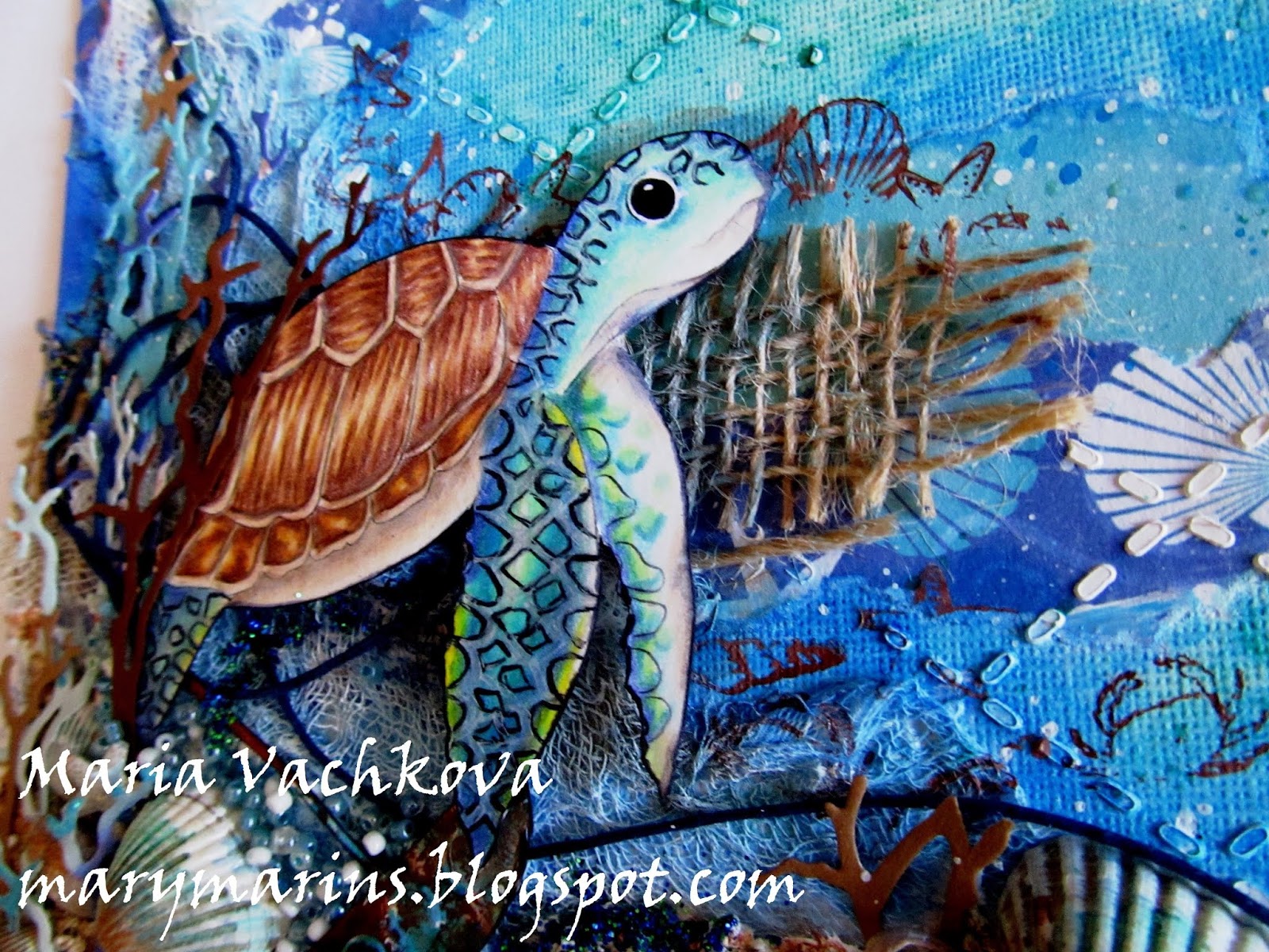 "Under the Sea" Mixed Media Canvas