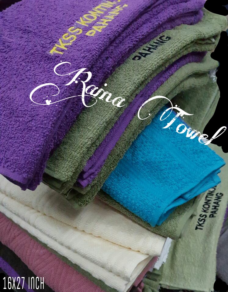 Tempahan cenderahati tuala sulam