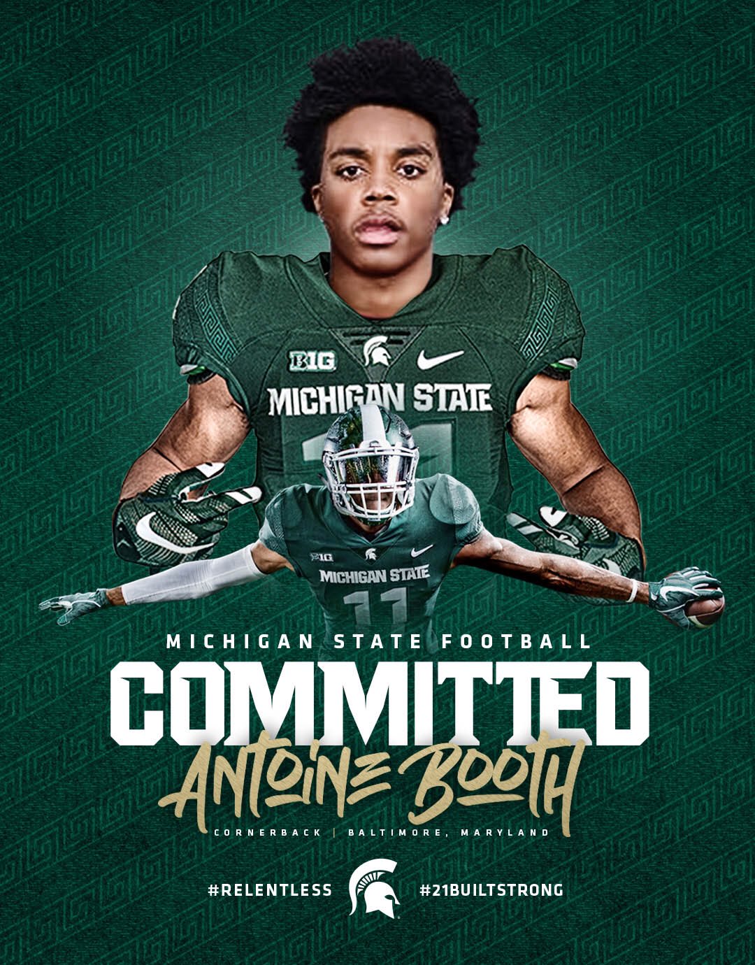 MSU Football: Antoine Booth Becomes Sixth Commit in 2021 Class