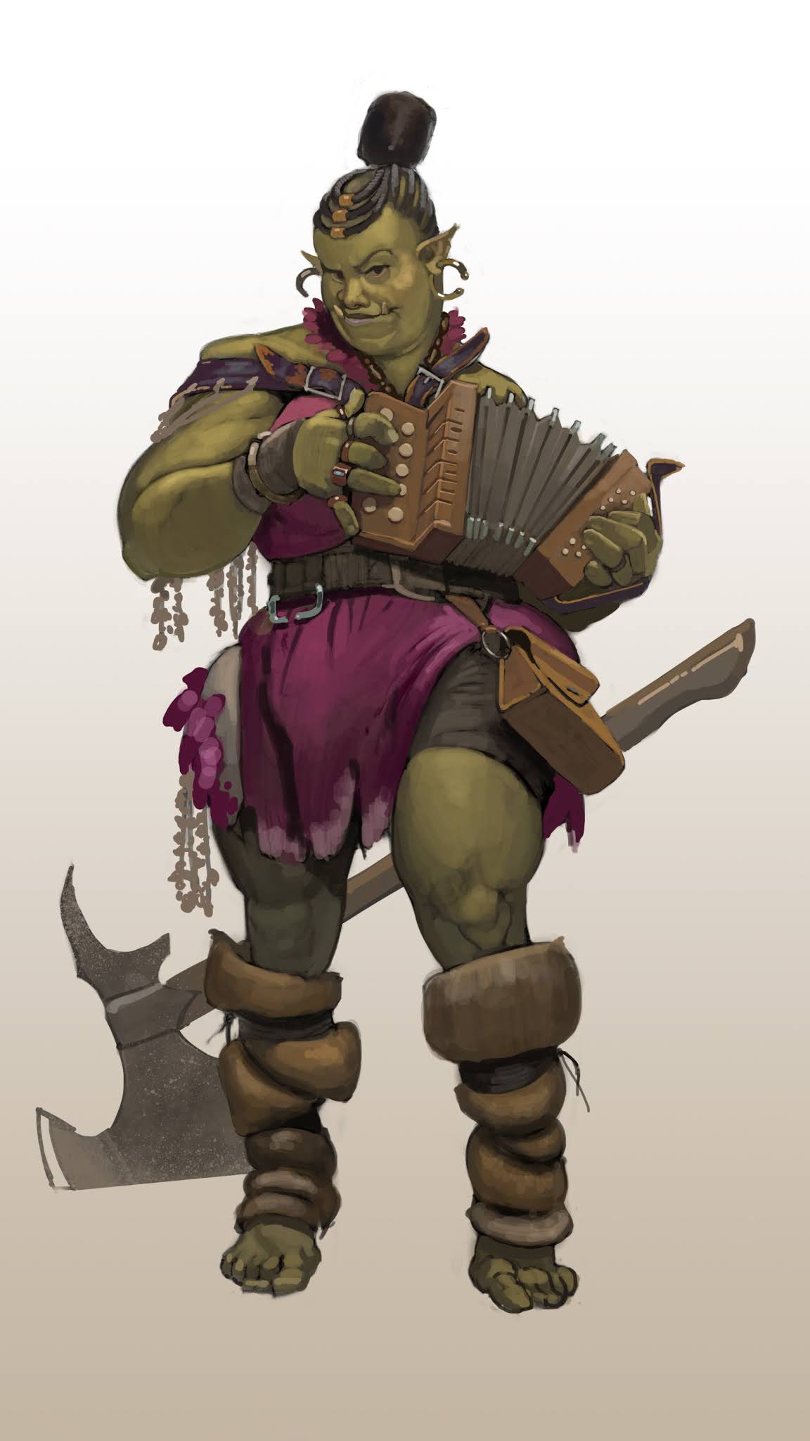 Half-orc dressed up for a fancy party [OC] : r/DnD