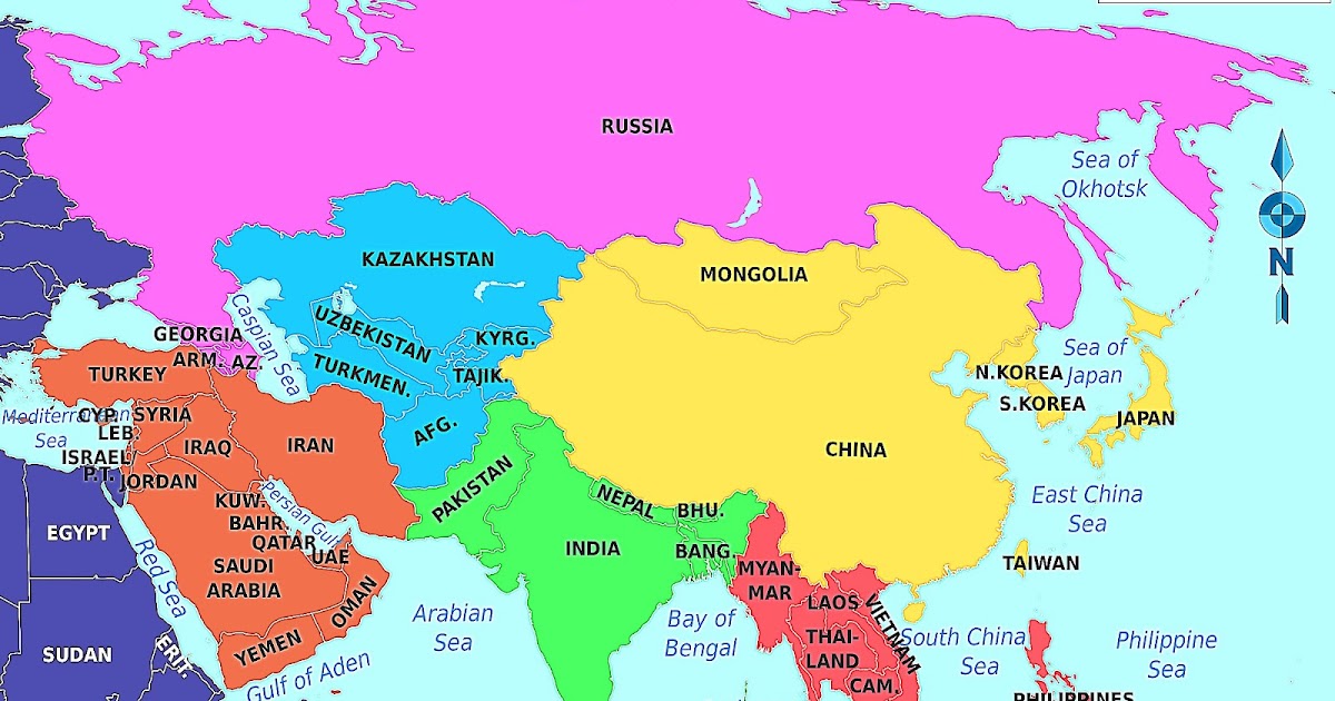 the Asia continent - University4allworld