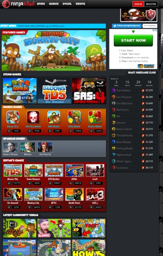 Best top 10 websites to play online games now for free ~ Free online games