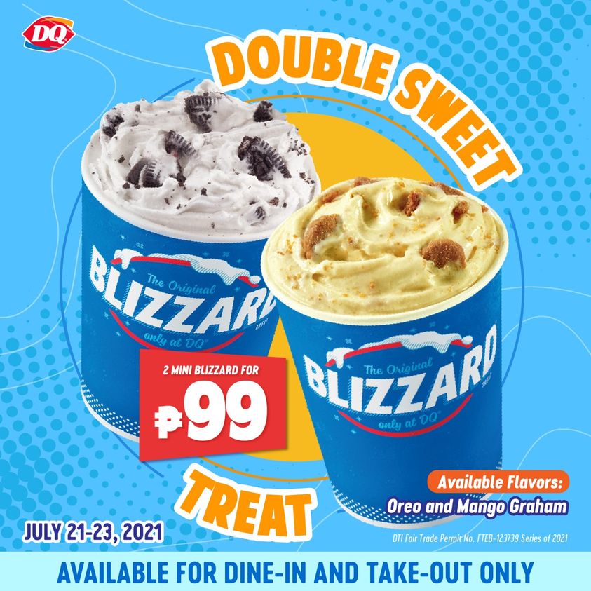 Manila Shopper: Dairy Queen Double Sweet Treat: 2 Mini Blizzards for P99