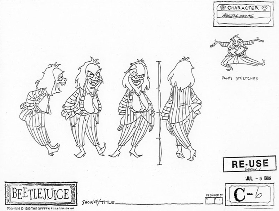Living Lines Library: Beetlejuice (TV Series 1989–1991) - Model Sheets ...
