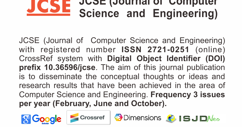 Call for Paper JCSE (Journal of Computer Science and Engineering ...