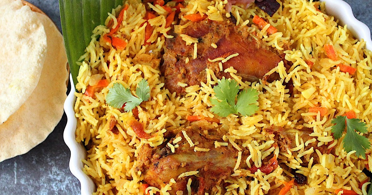 Erachi Choru/ Meat and Rice-Kerala Style Chicken Pulao
