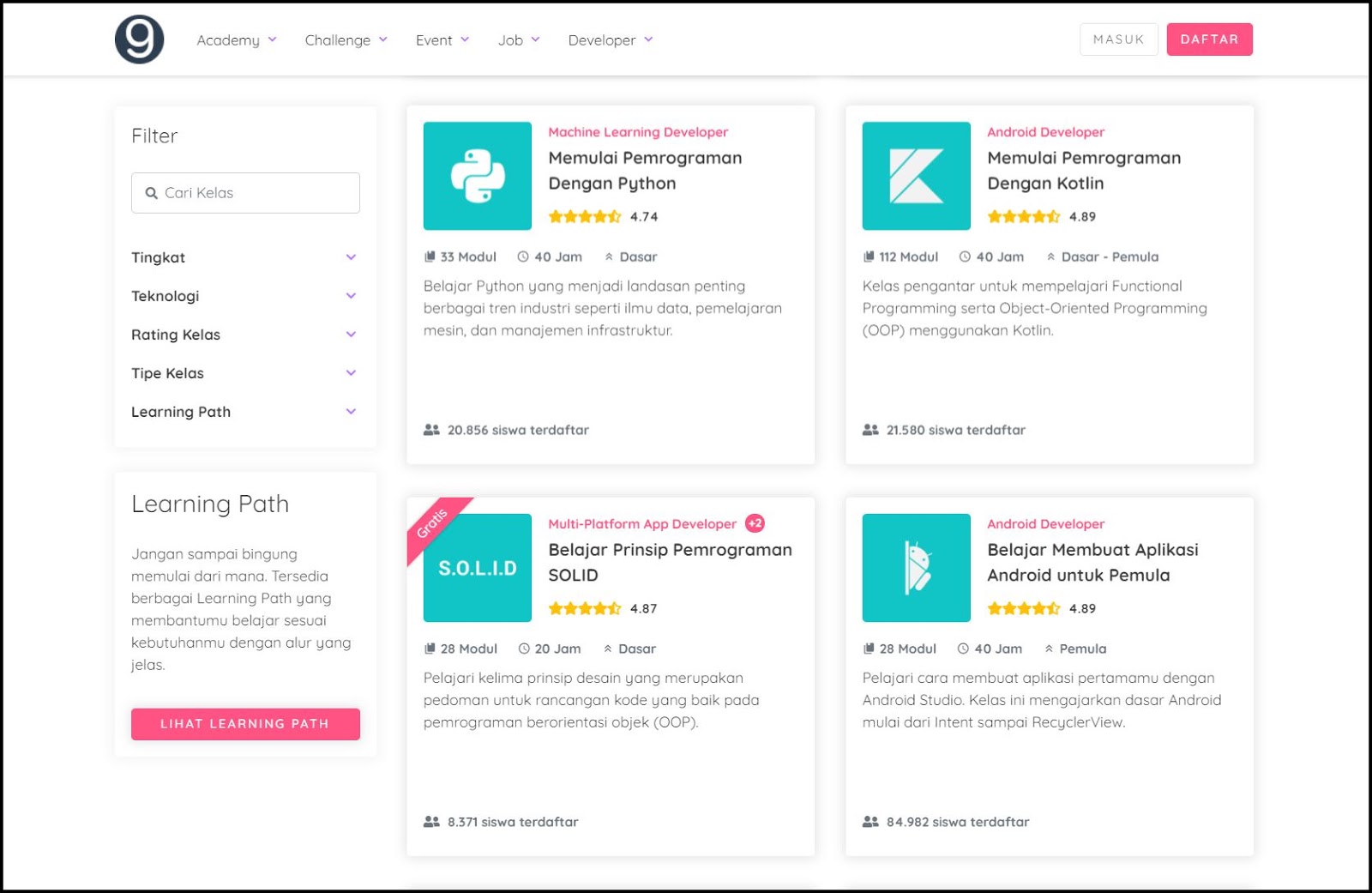 √ 8+ Platform Kursus Online Gratis Yang Bisa Kamu Manfaatkan Untuk ...