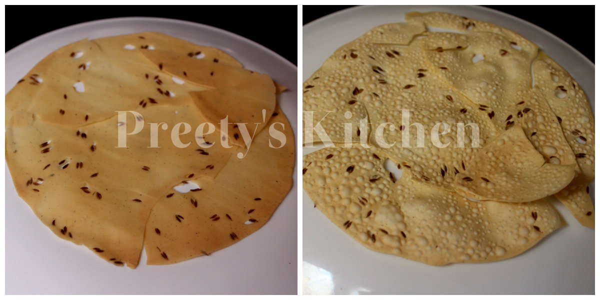 Preety's Kitchen: How To Make Papad / Indian Cracker Without Deep Frying
