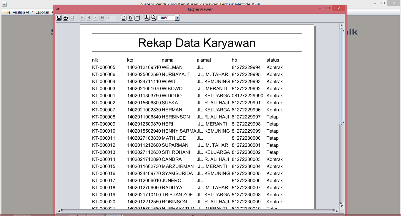 SPK berbasis java netbeans