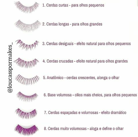 O cílios postiços ideal para cada tipo de olho