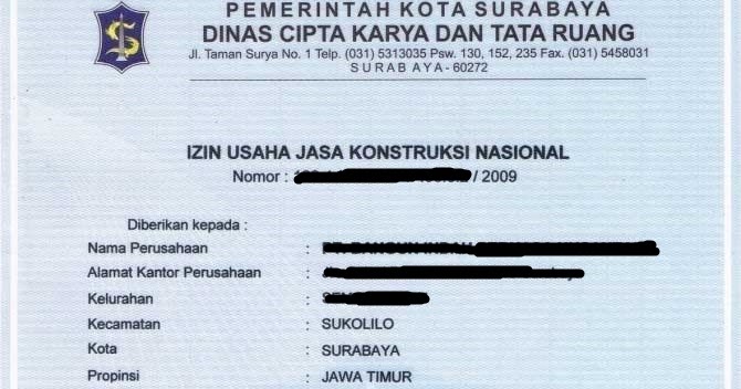 Biro Jasa Perijinan Surabaya: Ijin Usaha Jasa Konstruksi ( IUJK )