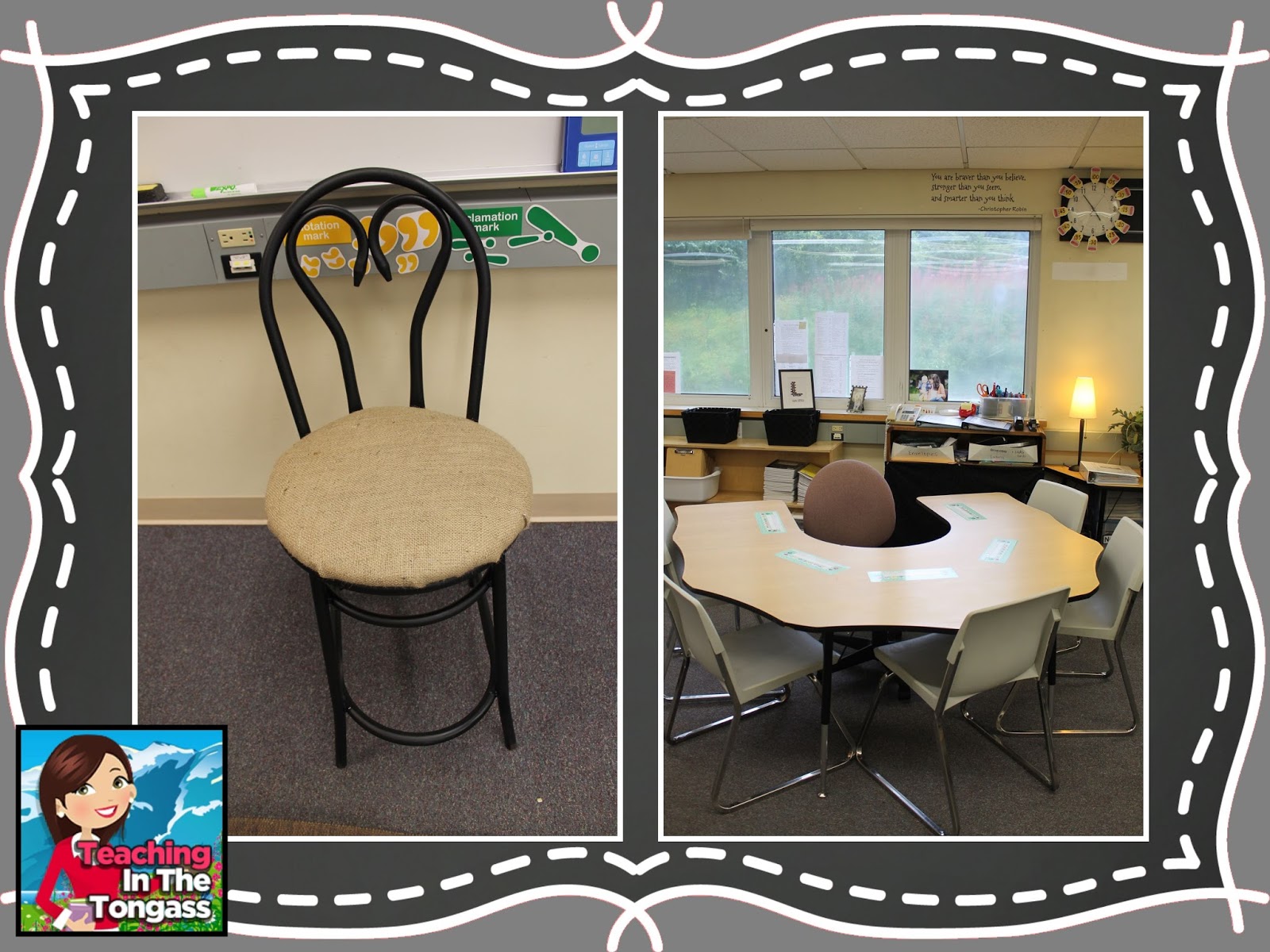 Burlap Chalkboard Classroom Decor - Teaching in the Tongass