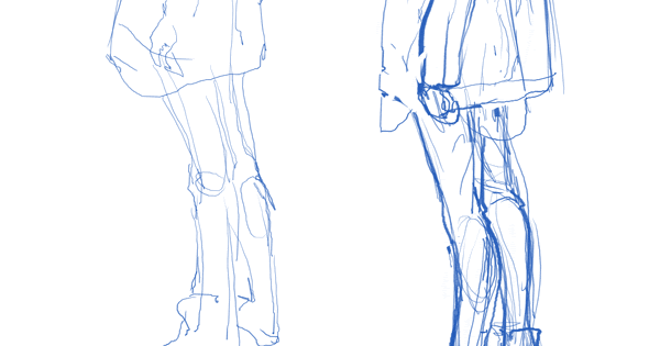 Project 365: Draw The Line: Slouchy Silhouette