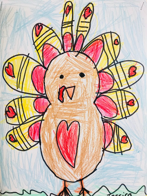HOWYWOOD KINDERGARTEN!: Turkey Directed Drawing!!