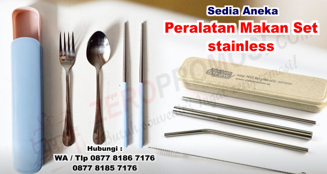 Souvenir Peralatan Makan - Set Sendok Garpu sumpit stainless ...