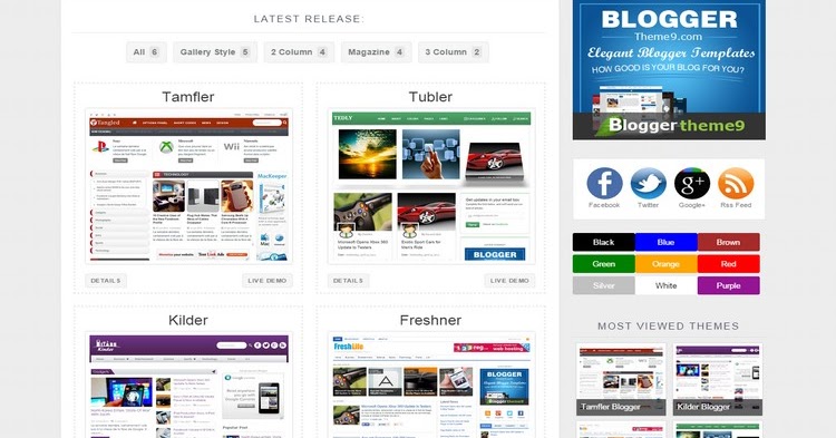 PLANTILLAS kIRADOBER: ThemeShop plantilla de blogger