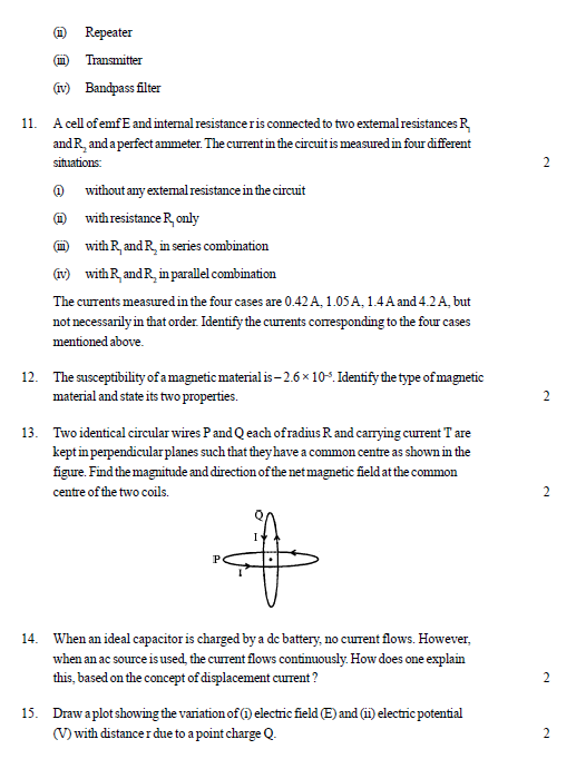 NCERT Solutions, CBSE Sample Papers and Syllabus for Class 9 to 12 : cbse sample paper physics