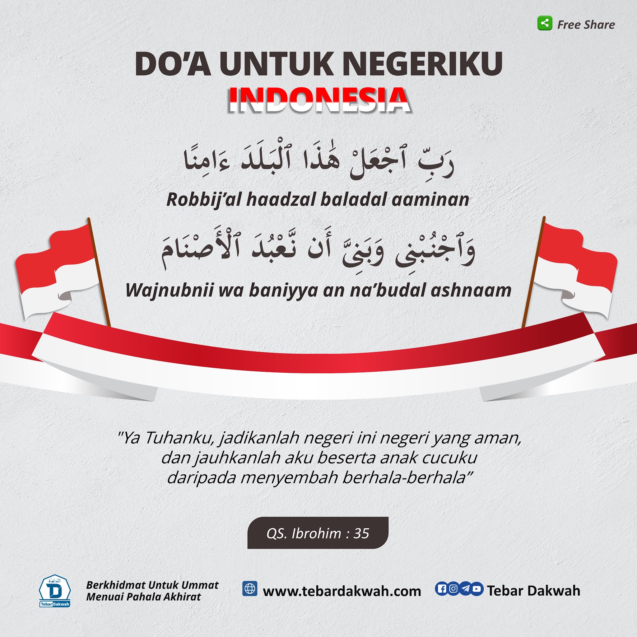 DO’A UNTUK NEGERIKU INDONESIA