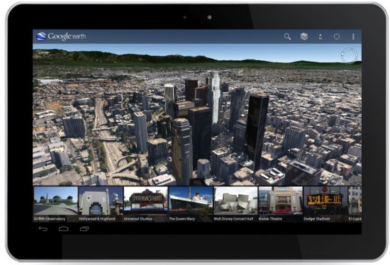 Google Earth 7.0 for Android with 3-D Architecture