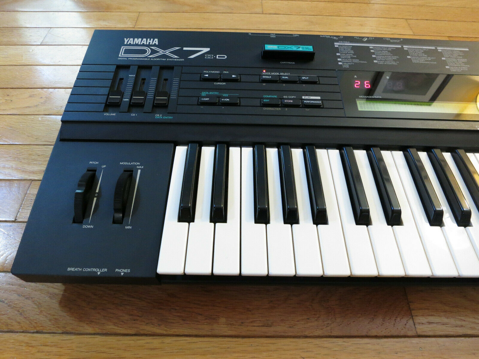 MATRIXSYNTH: Yamaha DX-7 II FD Digital Keyboard Synthesizer SN NO01898