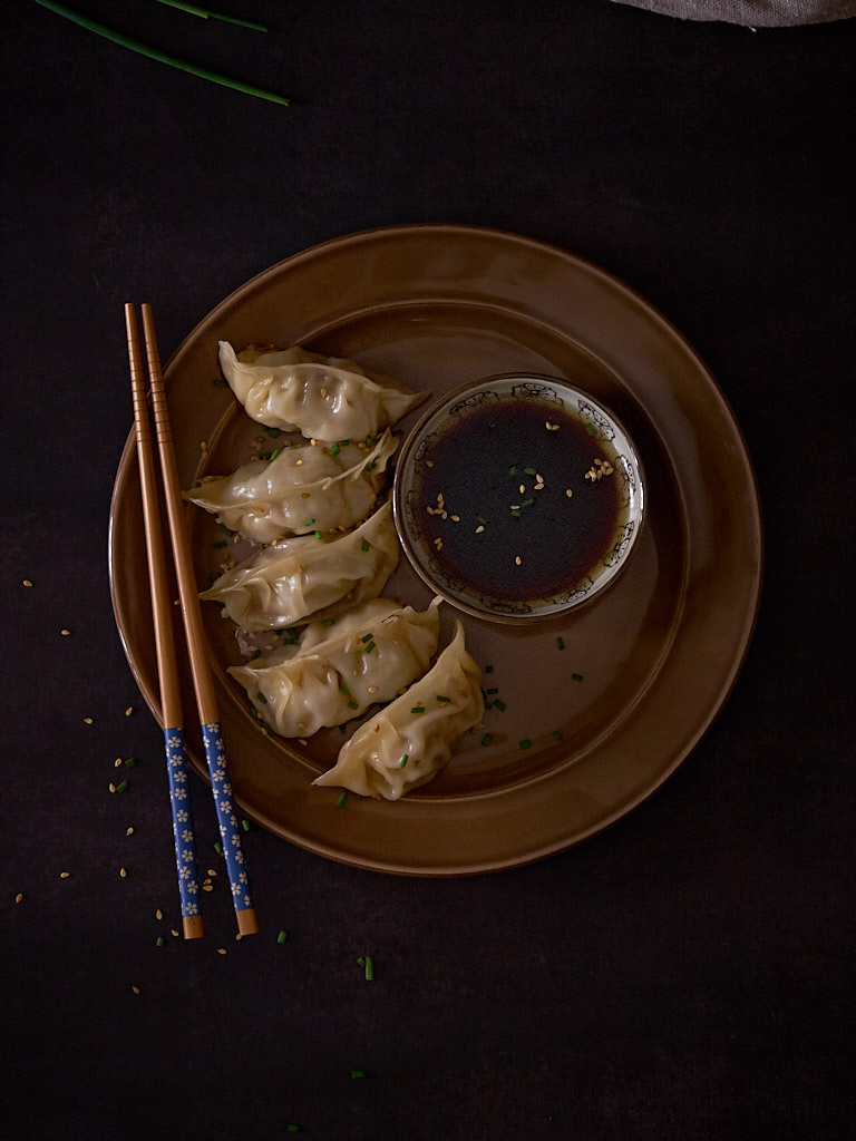 Gyozas De Cerdo Y Verduras Cocido De Sopa