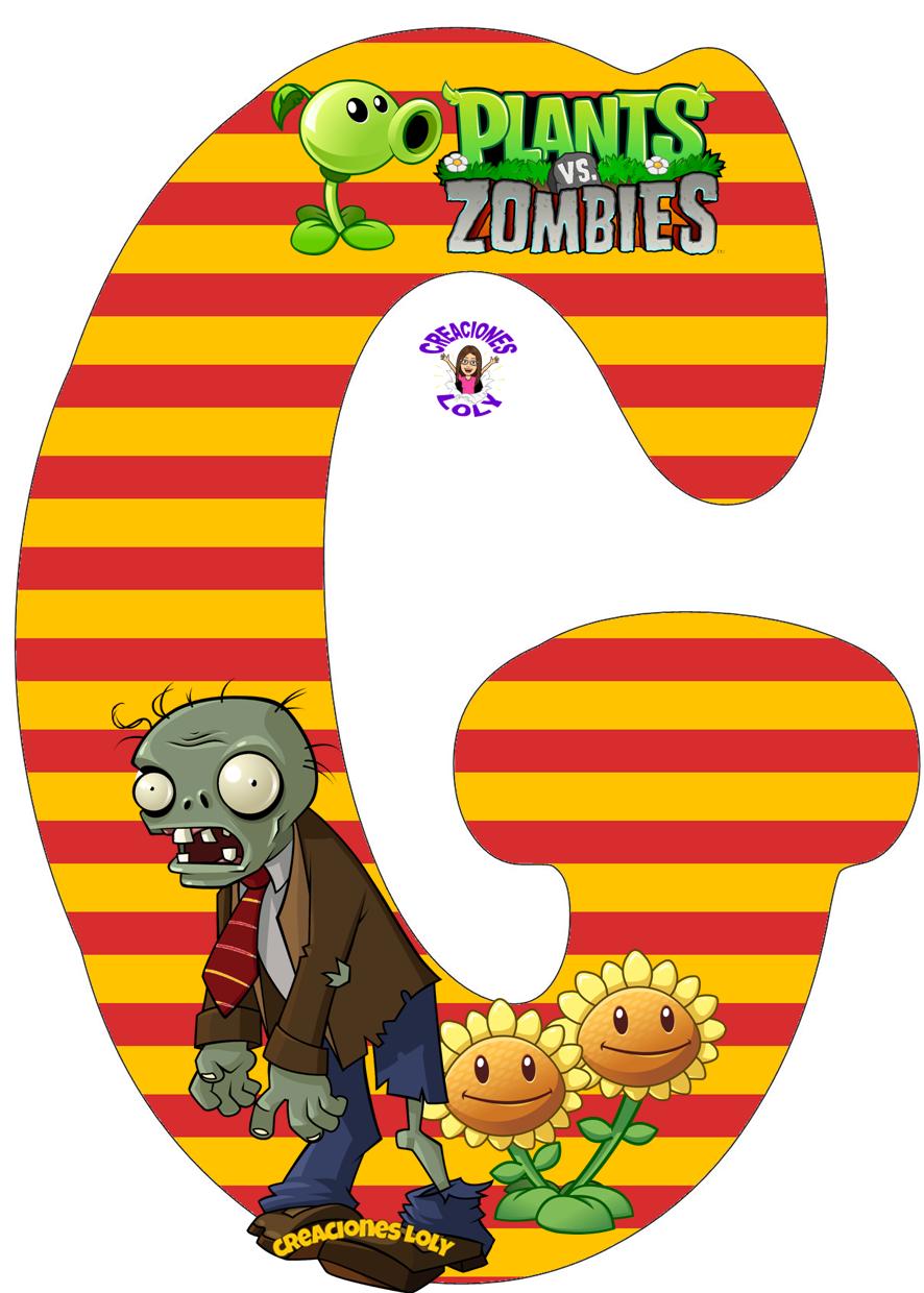 Creaciones Loly: Abecedario Plantas vs Zombies