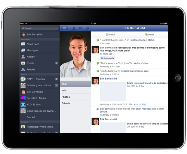 ipad,iphoe,ipot: Facebook for iPad. It’s here!