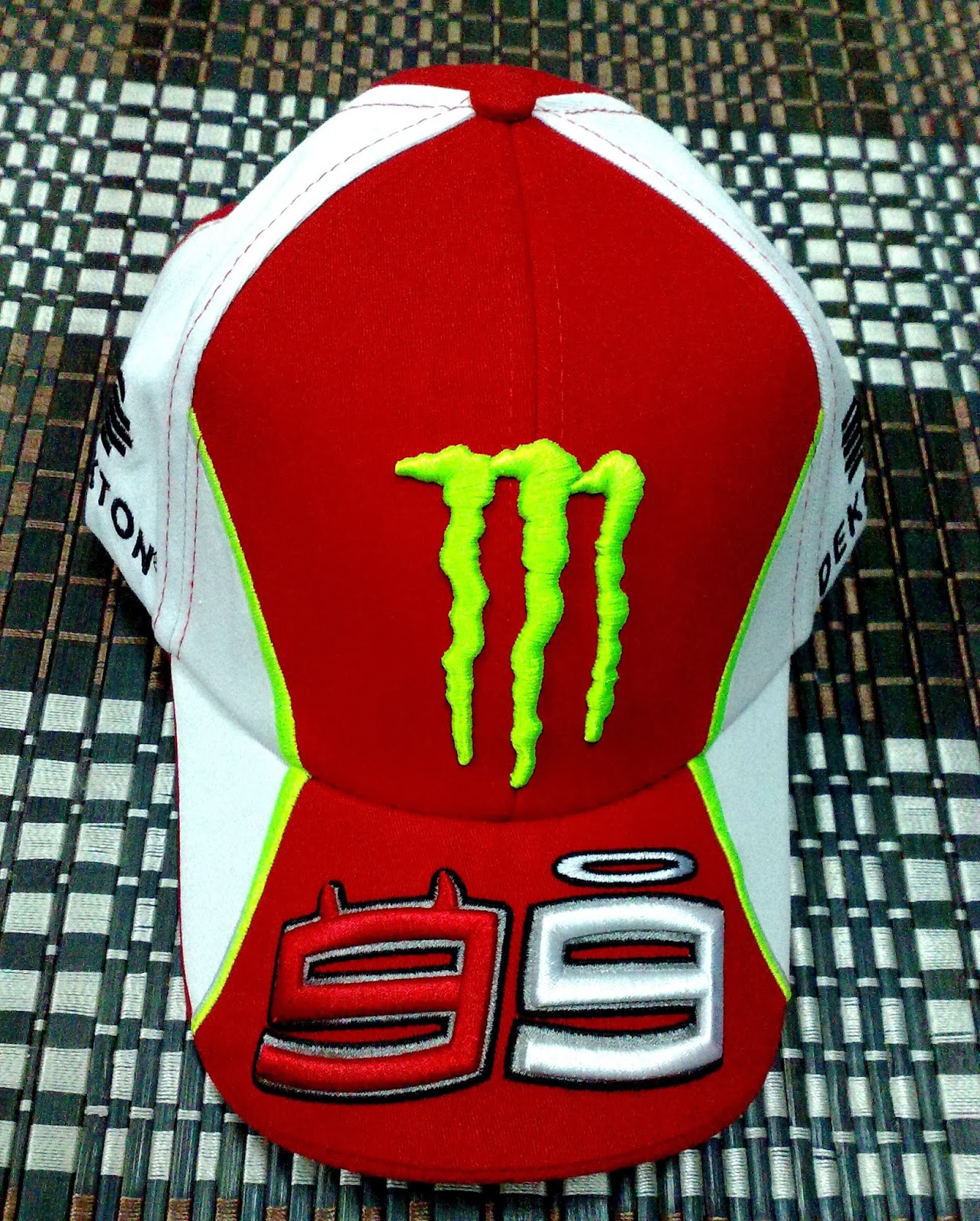 OFFICIAL LORENZO 99 MONSTER ENERGY CAP - RED | motogpf1store.com