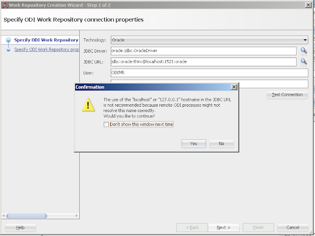 Creation of Master and Work Repository in ODI 12C & ODI 11g