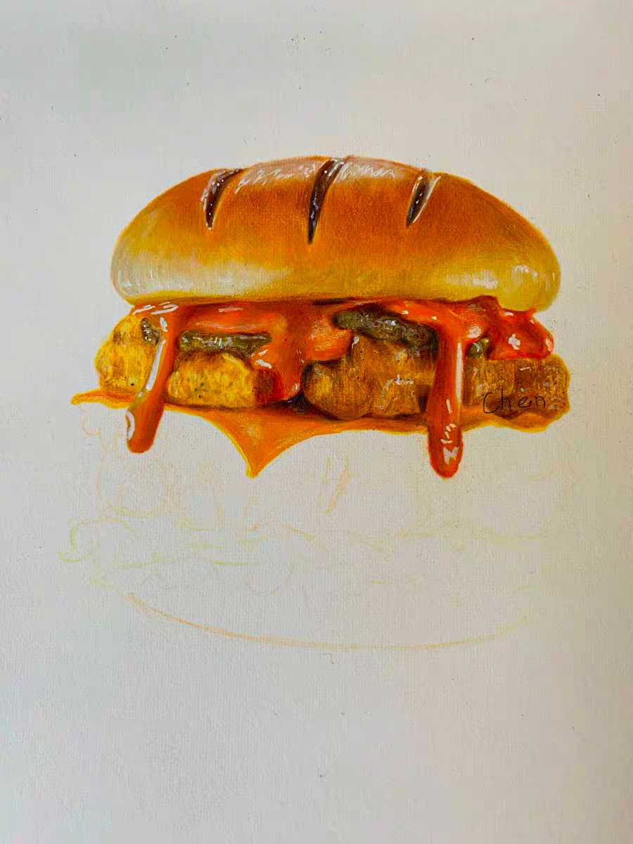 31Food watercolor ideas&contrast and brightness of colors, come to see ...