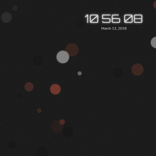 Animated Balls & Clock Wallpaper Engine