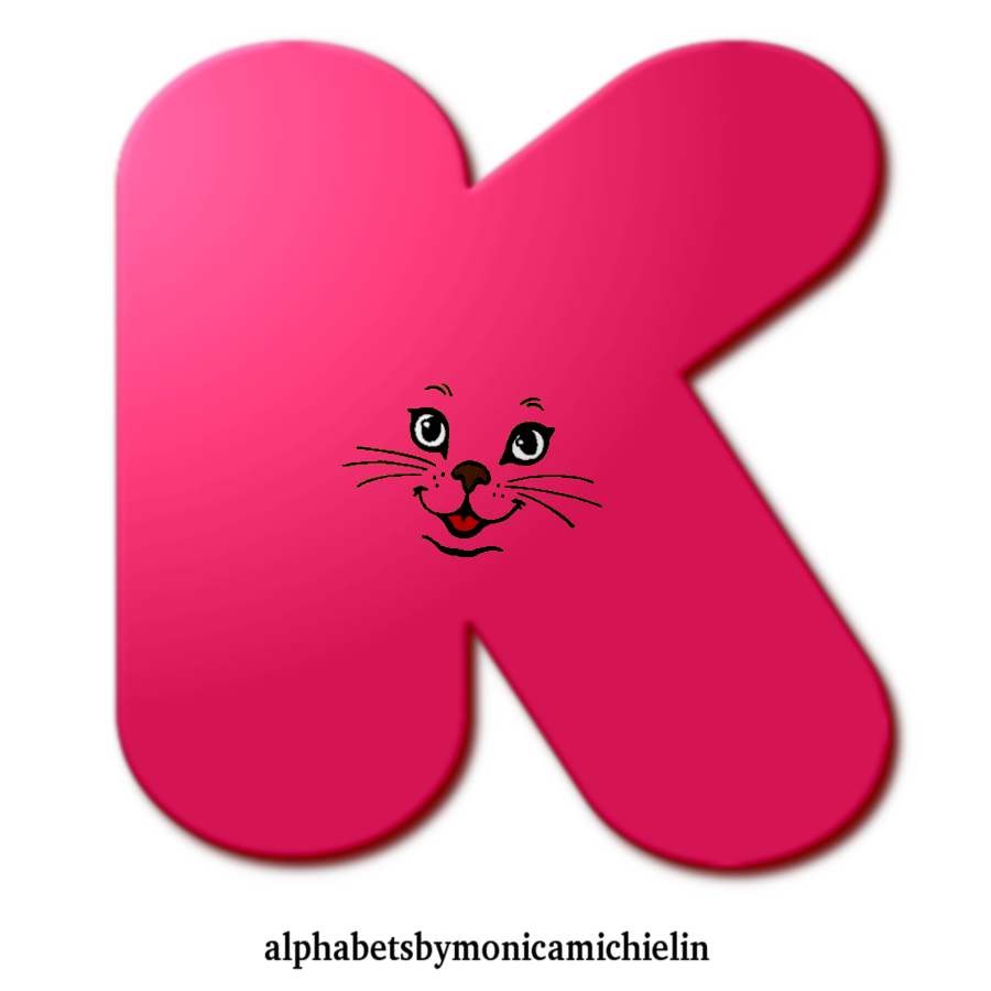 M. Michielin Alphabets: PINK CAT, KITTEN ALPHABET LETTER, NUMBER PNG ...