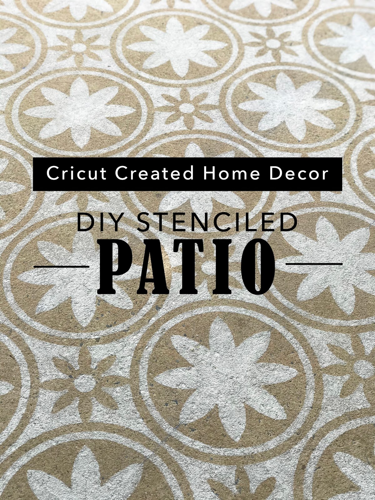 DIY Stenciled Patio | Stacy Marks Designs