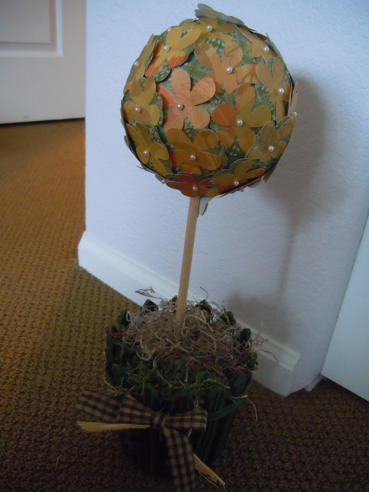 Caught my Fancy: Paper Topiaries