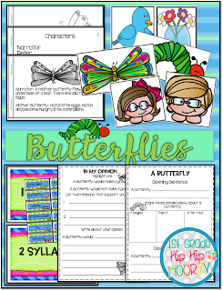 1st Grade Hip Hip Hooray!: Butterflies ... Paper Pencil or Distance ...