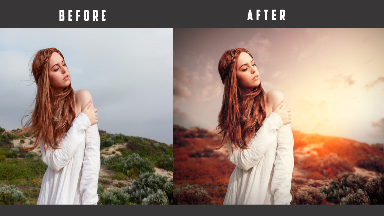 Photoshop Tutorial : How to Edit Outdoor Portrait in Photoshop | Change ...
