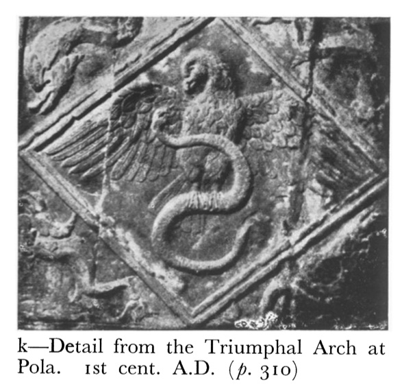 Tom Swope's blog: Ancient Roman eagles, and eagles with snakes.