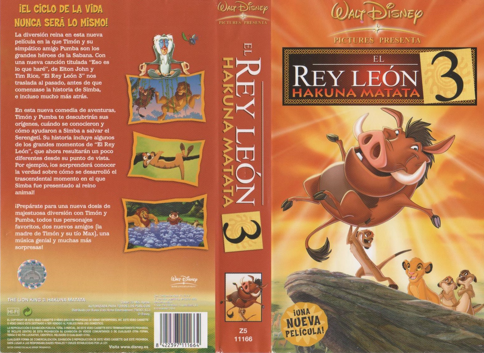 TÓMBOLA DISNEY: El rey león 3: Hakuna Matata