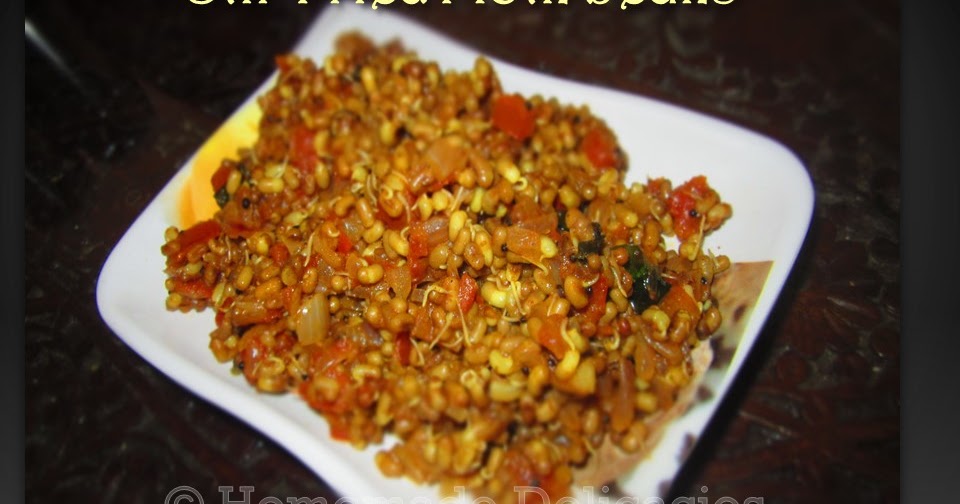 Homemade Delicacies: Stir Fried Moth(Matki) beans