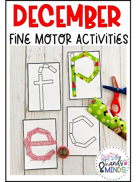 December (Christmas) Fine Motor Task Boxes for Preschool | Busy Hands ...