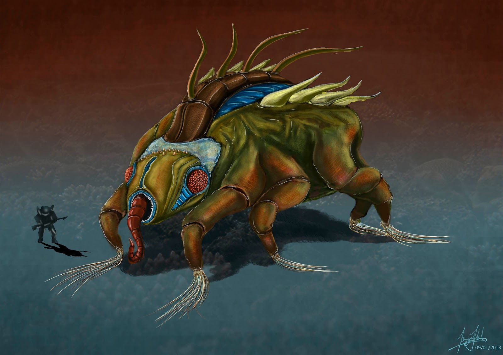 grandpriy: Creature Design - Amphibious Giant Bug
