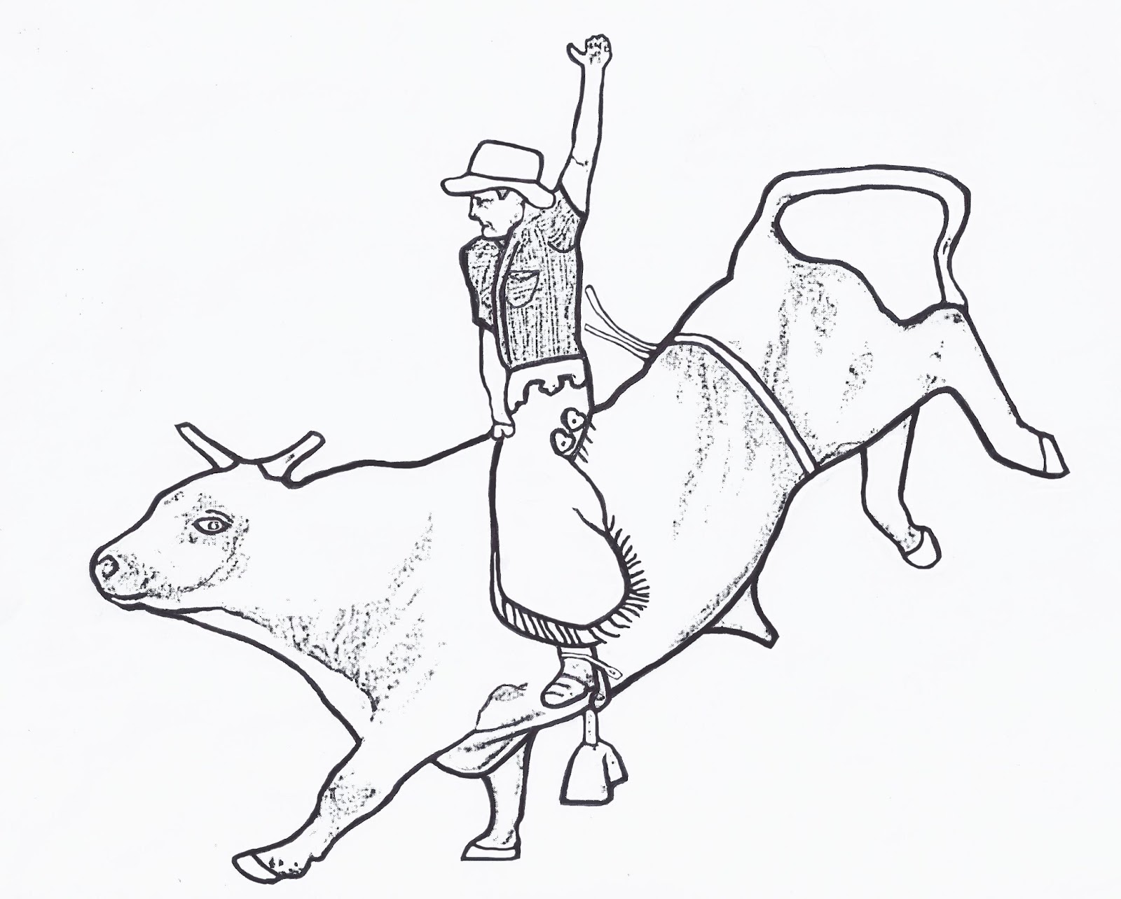 Bronc Riding Coloring Sheets Printable Coloring Pages