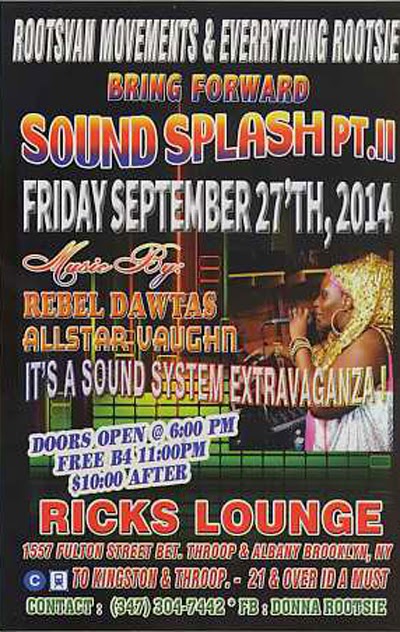 DDS BLOG: EVENTS : Sound Splash Pt.II ~ Saturday 27 September 2014!