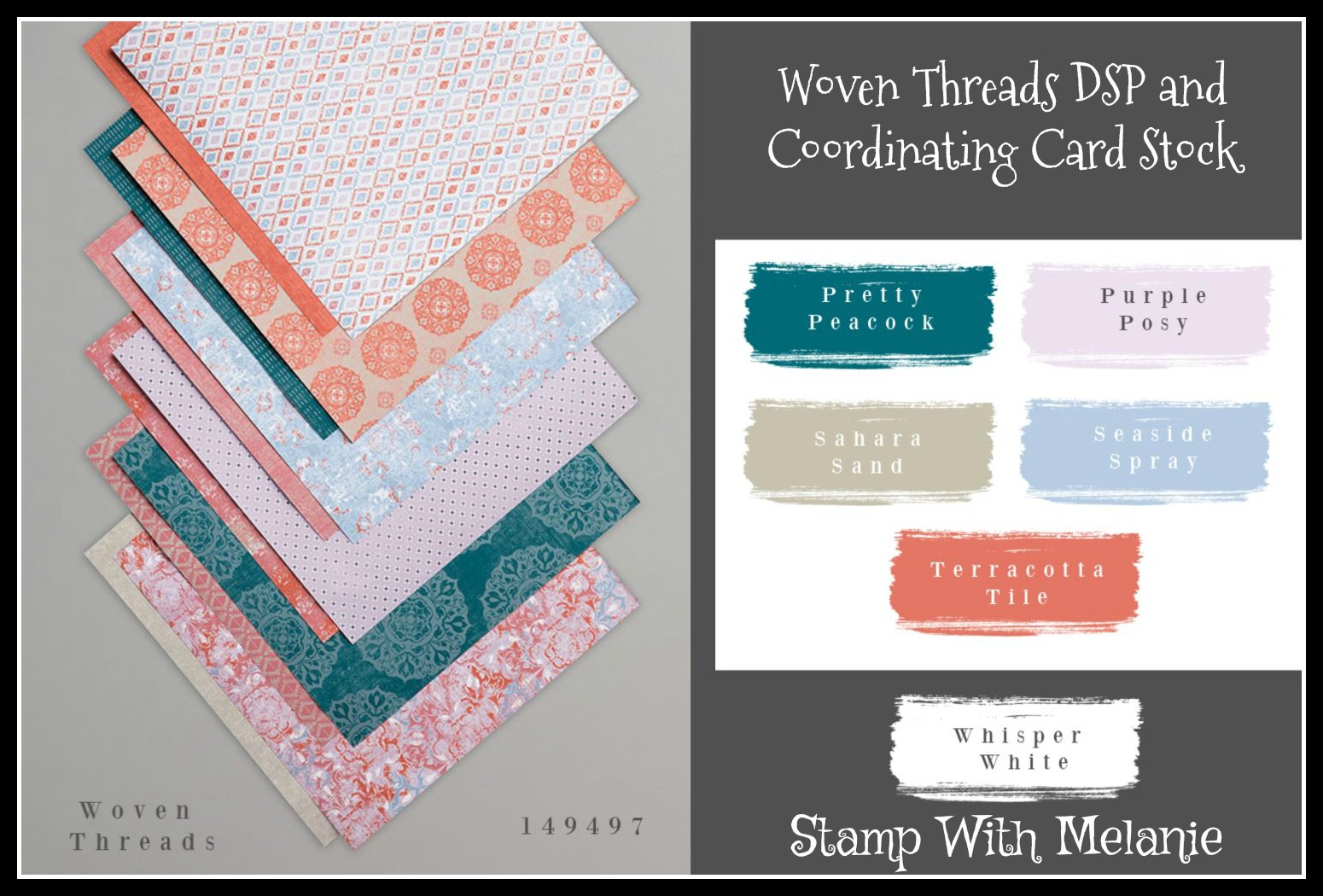 Stamp With Melanie: Woven Threads Card Idea