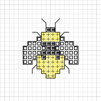 Cross Stitch Mania: Free Bee Cross Stitch Mini Motif Chart