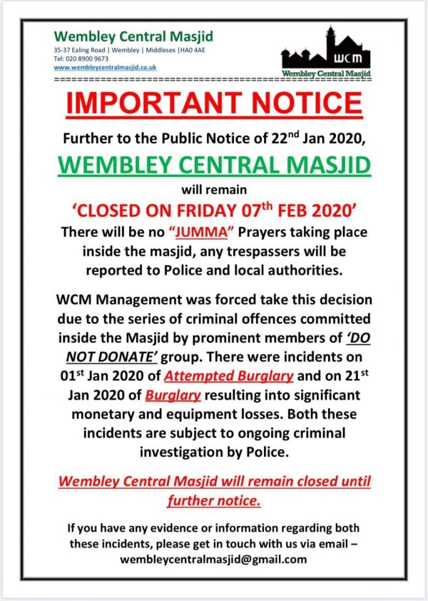 WEMBLEY MATTERS: Wembley Central Mosque