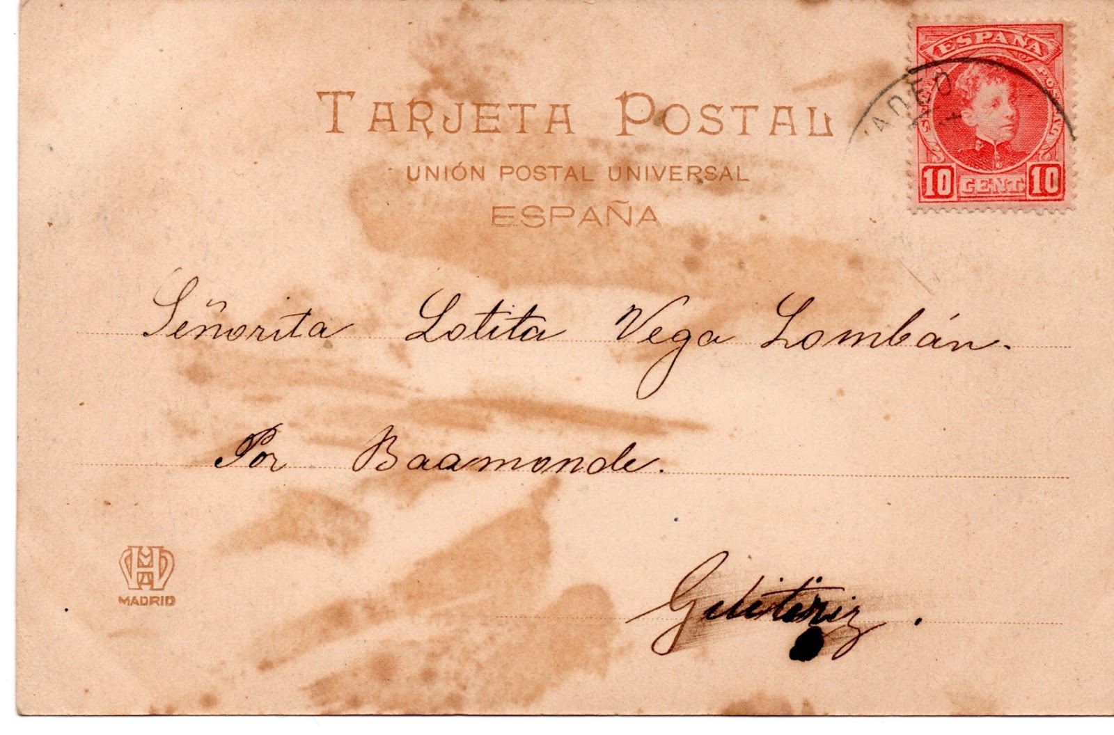 Tarjeta postal - Post card - Carte postale