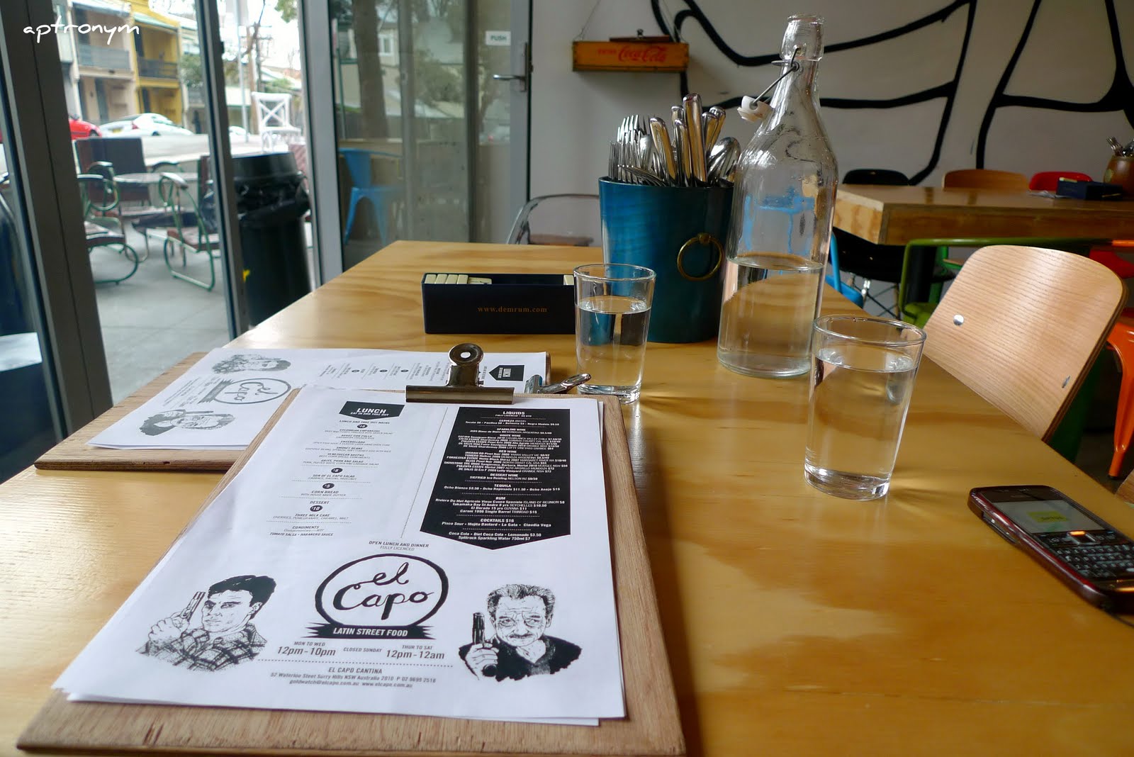 THE SYDNEY TARTS: El Capo